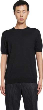 Giorgio Armani Silk Cotton Knit T-Shirt