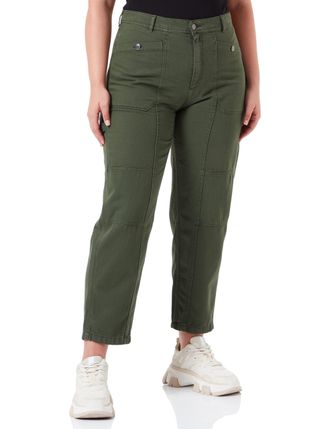 Sisley Sisley Damen Trousers 44qple00x Pants, Military Green 82m, 32 EU