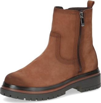 Caprice Femme Damen 9-25401-45 Botte Tendance, Cognac Nubuc, 42 EU