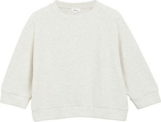 s.Oliver 3/4 Arm-Pullover Sweatshirt Weiches Sweatshirt mit 3/4-&Auml;rmeln