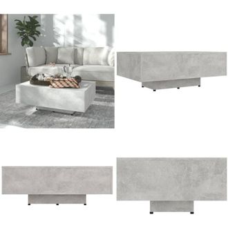 vidaXL Vidaxl - Couchtisch Betongrau 85x55x31 cm Holzwerkstoff - Couchtisch - Wohnzimmertisch - Holzt Tisch - Beton Grau - Moderner Couchtisch - Home &