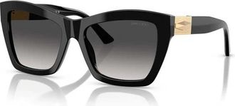 Jimmy Choo London Femme, Accessoires, Noir, Taille: 54 MM Lunettes de soleil