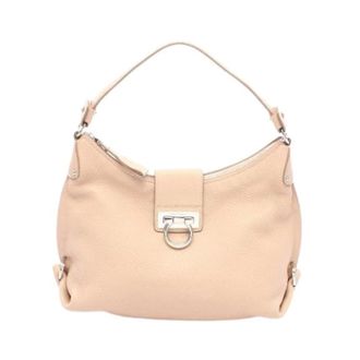 Ferragamo Pre-owned Leather Shoulder Bag 21E654 - - Pre-owned - Damen - Beige - ONE SIZE
