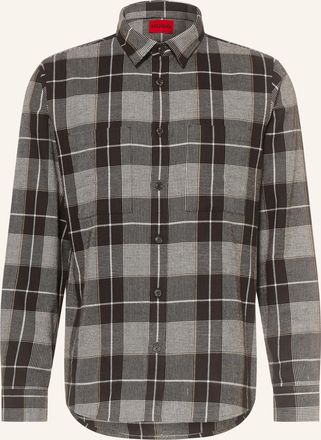 HUGO BOSS Hugo Hemd Ergin Straight Fit schwarz