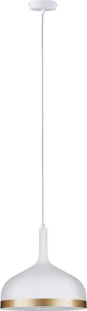 Paulmann 79628 Neordic Embla Pendelleuchte max.1x20W E27 Weiß matt/Gold 230V Metall