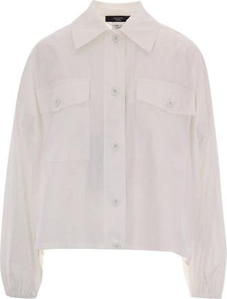 Max Mara Femme, Blouses et Chemises, Blanc, Taille: 36 FR Chemises