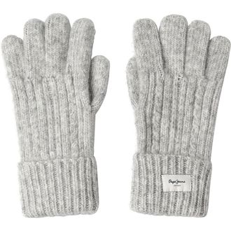 Pepe Jeans London Damen Francis Gloves Handschuhe, Grau (Dunkelgrau meliert), Einheitsgr&ouml;&szlig;e