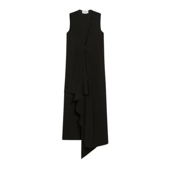 Sportmax Femme, Robes, Noir, Taille: 36 FR Maxi Dress