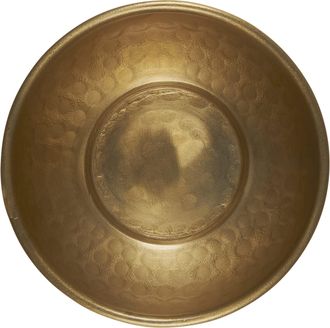 Ib Laursen Ib Laursen Schale mit Hammermuster antikes Messingfinish