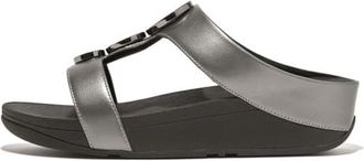 FitFlop Sandales argentées à Perles Halo