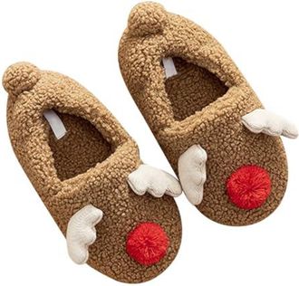 Supvox Chaussures Chaudes pour Femmes Pantoufles Int&eacute;rieur Douces pour Automne et Hiver Confortables &agrave; Porter