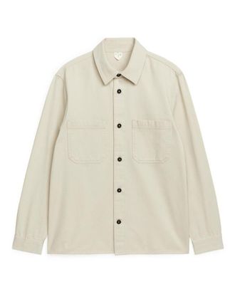 Arket Overshirt Aus Baumwoll-Twill -Beige
