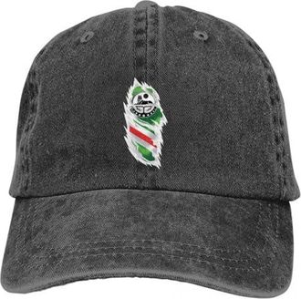 Generic Casquette de baseball couleur pure papa chapeaux Checnya Pride Under the Skin Flag Black Womens Hat Sun Visor Caps R&eacute;publique de Tch&eacute;tch&eacute;nie Casquette