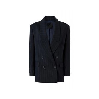 Pinko Pinko, Femme, Vestes, Bleu, Taille: 40 FR Rapisardi Jacket