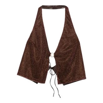 Os&eacute;ree Hauts sans manches - Femme - Tops - Brun - Taille: 42 FR