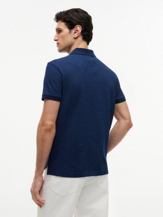 Tommy Hilfiger Poloshirt MICROPRINT PIQUE mit geometrischem Muster, regular fit