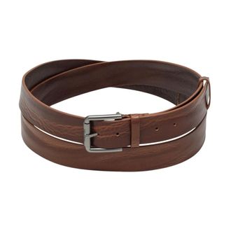 Max Mara Femme, Accessoires, Brun, Taille: M Buckle40Xlong Long Leather Belt