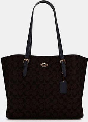 Coach Mollie Tote Aus Charakteristischem Canvas