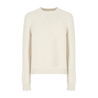 Jil Sander Homme, Pulls, Beige, Taille: XL Pull Tricot Col Rond