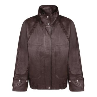 Iro Iro, Femme, Vestes, Brun, Taille: 36 FR Leather Vestes