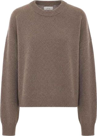 Loulou Studio Rundhalspullover - Beige
