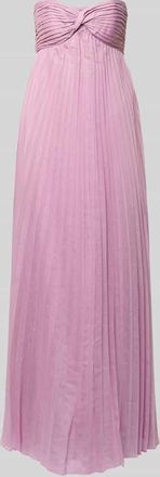 Jake*s Abendkleid mit Plisseefalten und Bandeau-Ausschnitt