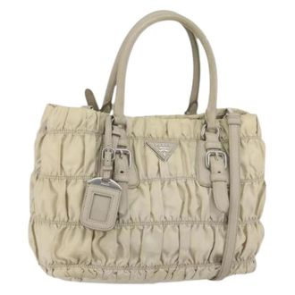 Prada Pre-owned Vintage Nylon Handtasche - - Pre-owned - Damen - Beige - ONE SIZE