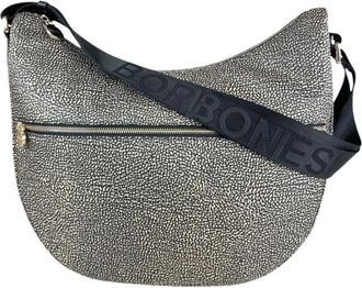 Borbonese Femme, Sacs, Beige, Taille: ONE Size Luna Bag Medium