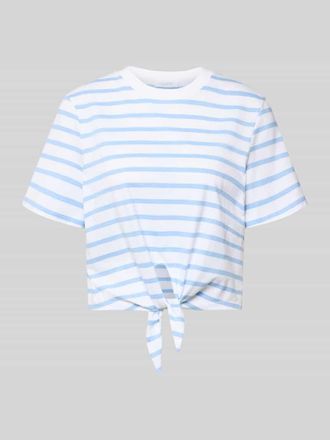 Rich & Royal T-Shirt im Allover-Look mit Knotendetail