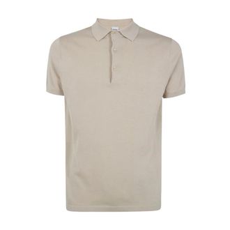 Aspesi Homme, Tops, Beige, Taille: L Polo en coton avec boutons en nacre
