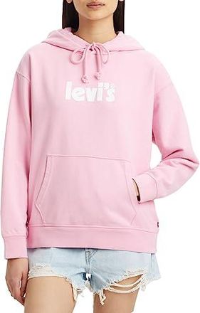 Levi's Graphic Standard Sweat à Capuche Femme, Poster Logo Prism Pink, XS