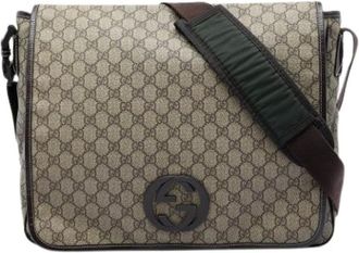 Gucci Sac bandouli&egrave;re en toile Pre-owned - Femme - Pre-owned - Beige - Taille: ONE Size