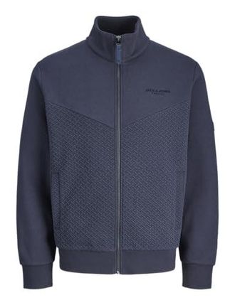 Jack & Jones Zip High Neck Jprblufrankie Sweat zipp&eacute; col Montant, Seaborne, S Homme