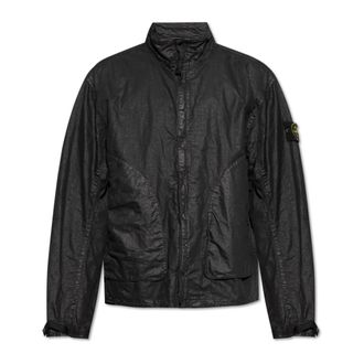Stone Island Look Nylon Panama-TC Jacke - - Jackets - Herren - Schwarzk - L