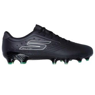 Skechers Fu&szlig;ballschuhe mit festem Boden f&uuml;r Herren/Damen Unisex (Schwarz/Silber)