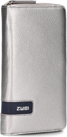 zwei gro&szlig;e Damen Geldb&ouml;rse M.Wallet MW2 Portemonnaie aus weichem Kunstleder, Geldbeutel mit umlaufendem Rei&szlig;verschluss, 15 Kartenf&auml;chern, 2 Scheinf&auml;chern, 