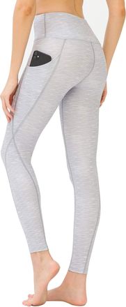 LOS OJOS Leggings Damen - Yogahose mit Taschen, Workout-Leggings mit hoher Speck-Weg-Taille für Frauen