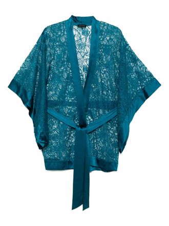Kiki De Montparnasse veste Coquette dinspiration kimono - Bleu