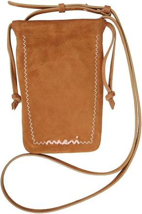 Marni Hobo Bags - Phone Holder With Contrast Stitching - Gr. unisize - in Orange - für Damen