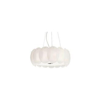 Ideal Lux Ideal Lux - Ovalino - Grand plafonnier &agrave; 8 ampoules blanc, E27