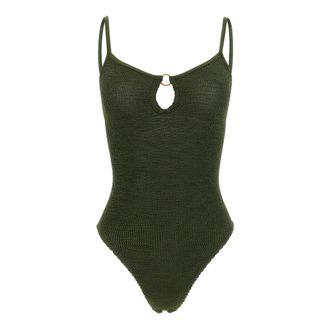 Hunza G Beachwear - - Swimwear - Damen - Gr&uuml;n - ONE SIZE