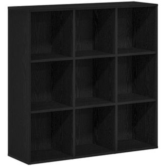 vidaXL B&uuml;cherregal Eiche Schwarz 98x29x97,5 cm Holzwerkstoff vidaXL