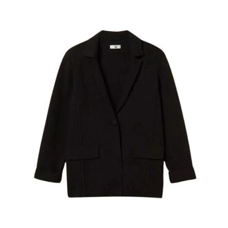 Twinset Pailletten-Blazer - - Jackets - Damen - Schwarzk - L
