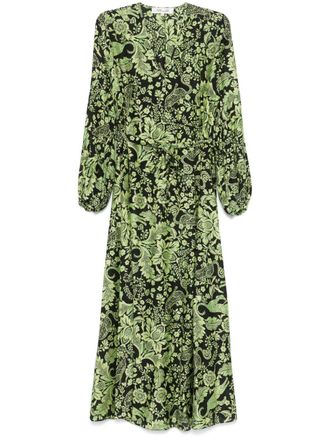 Diane Von Fürstenberg robe longue Sal - Vert