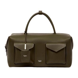 Max Mara Gro&szlig;e Henkeltasche mit Taschen - - Bags - Damen - Gr&uuml;n - ONE SIZE