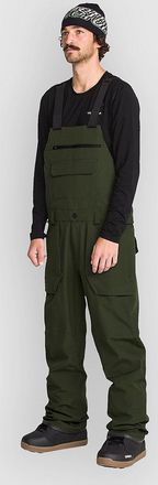 Volcom Roan Overall Bib Pants dark green