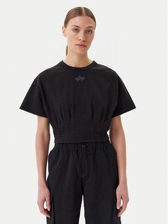 Alpha Industries Alpha Industries T-Shirt Waisted 148070 Schwarz Regular Fit