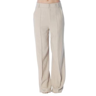 Dondup Femme, Pantalons, Beige, Taille: 40 FR Pantalone Abby wide leg chino