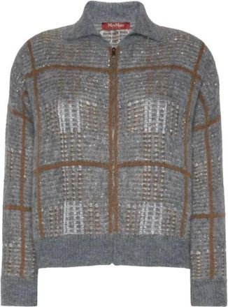 Max Mara Cardigan Mstegizio - Femme - Pulls - Gris - Taille: 40 FR