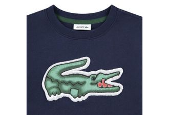 Lacoste T-Shirt LACOSTE Kids T-Shirt Big Croc - Blau